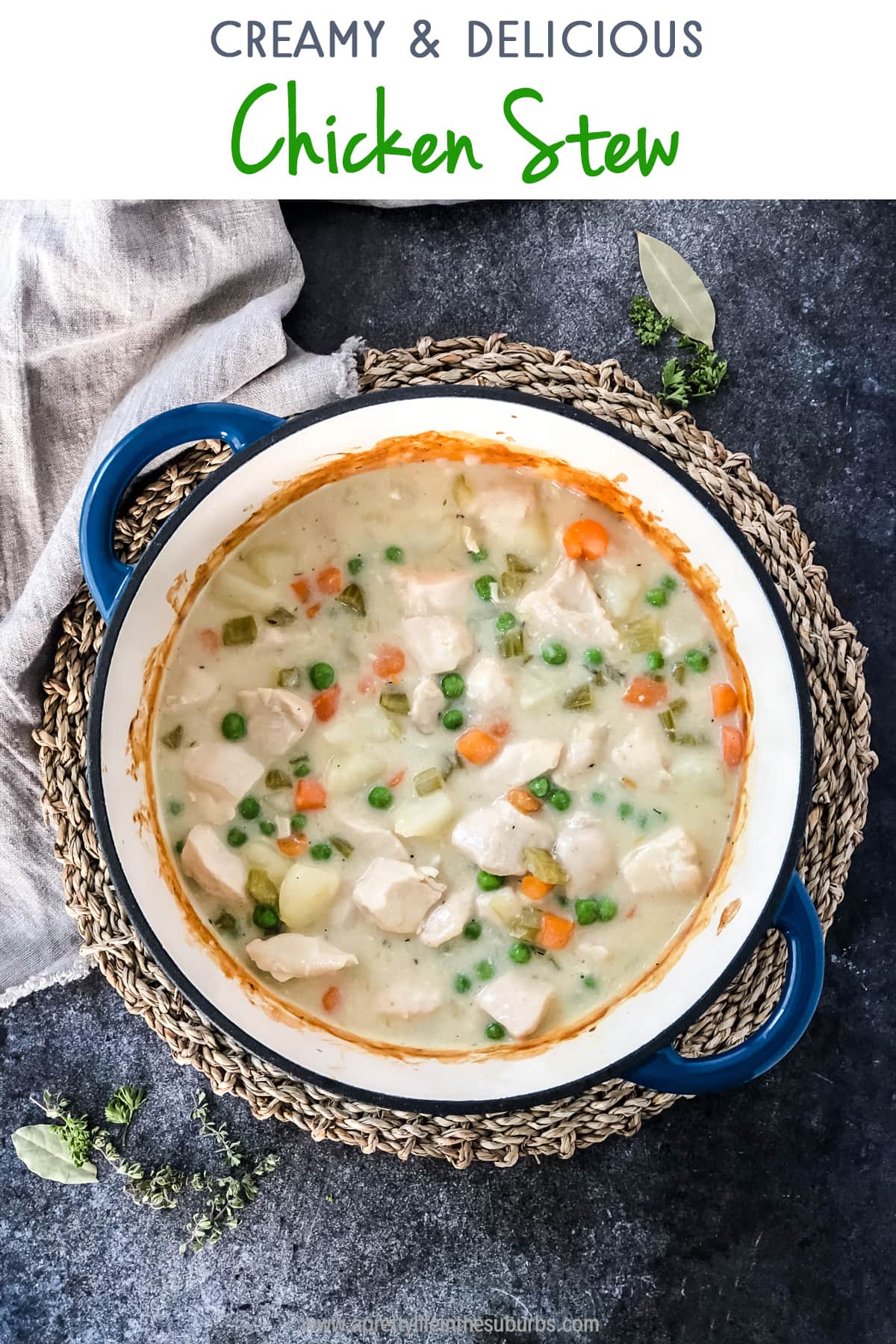 Creamy Chicken Stew - A Pretty Life In The Suburbs