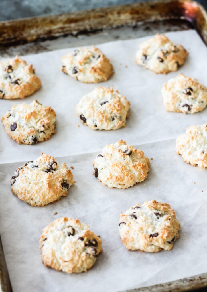 Chocolate Chip Coconut Macaroons - A Pretty Life In The Suburbs