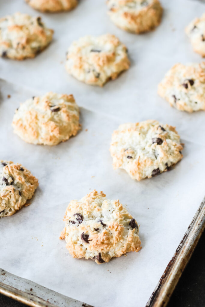 Chocolate Chip Coconut Macaroons - A Pretty Life In The Suburbs