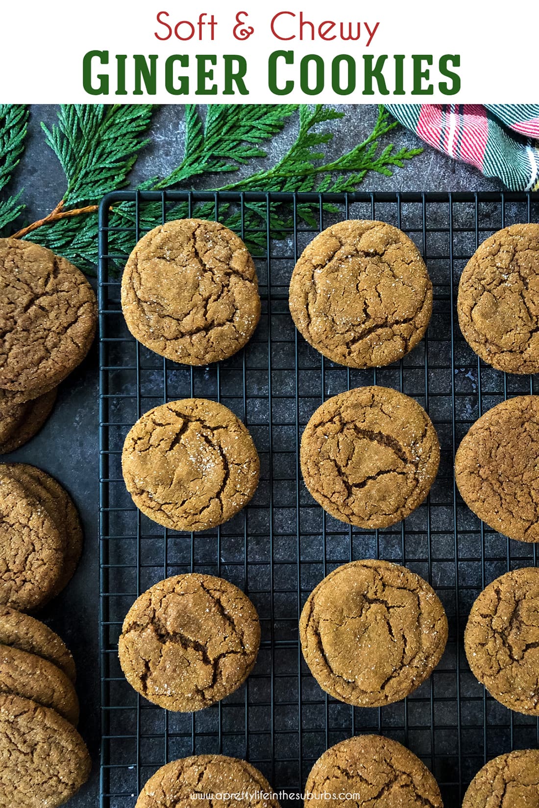 Soft & Chewy Ginger Cookies - A Pretty Life In The Suburbs