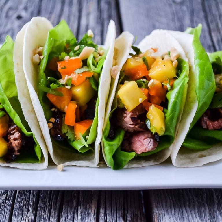 Spicy Orange Beef Tacos - A Pretty Life In The Suburbs