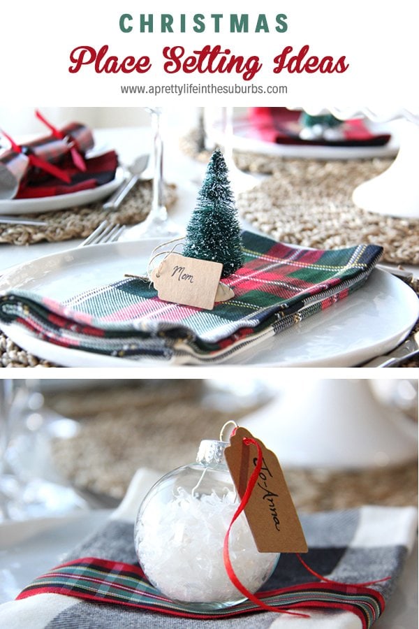 Christmas Place Setting Ideas - A Pretty Life In The Suburbs