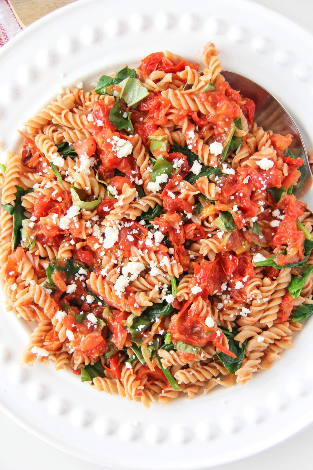 Roasted Tomato Pasta Dinner - A Pretty Life In The Suburbs