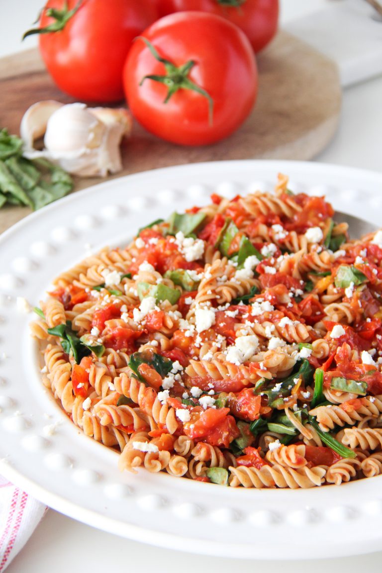 Roasted Tomato Pasta Dinner - A Pretty Life In The Suburbs