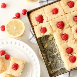 Lemon Raspberry Snack Cake - A Pretty Life In The Suburbs