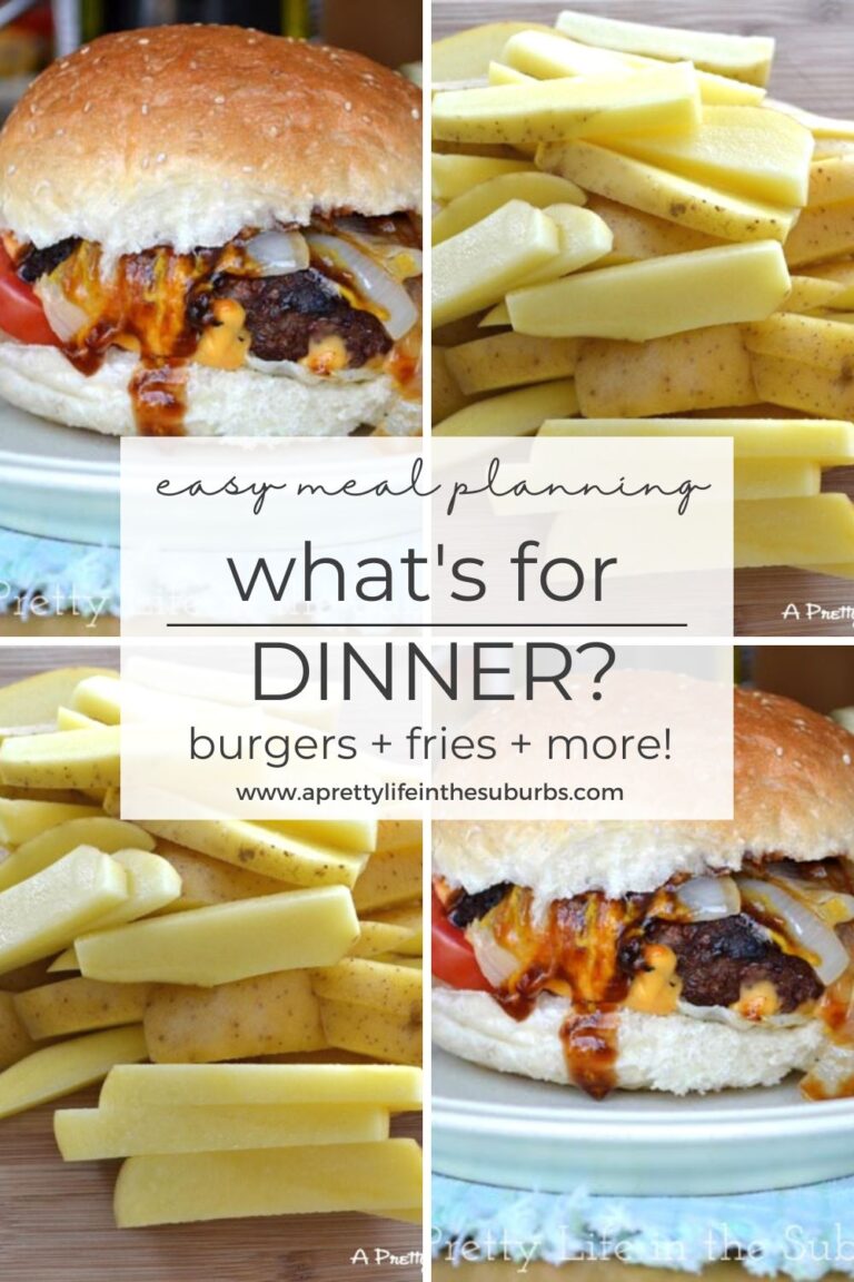 What's For Dinner? Homemade Burgers and Fries - A Pretty Life In The ...