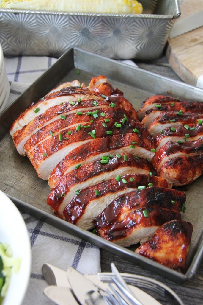 BBQ Turkey Breast with a Brown Sugar Rub and BBQ Sauce - A Pretty Life ...