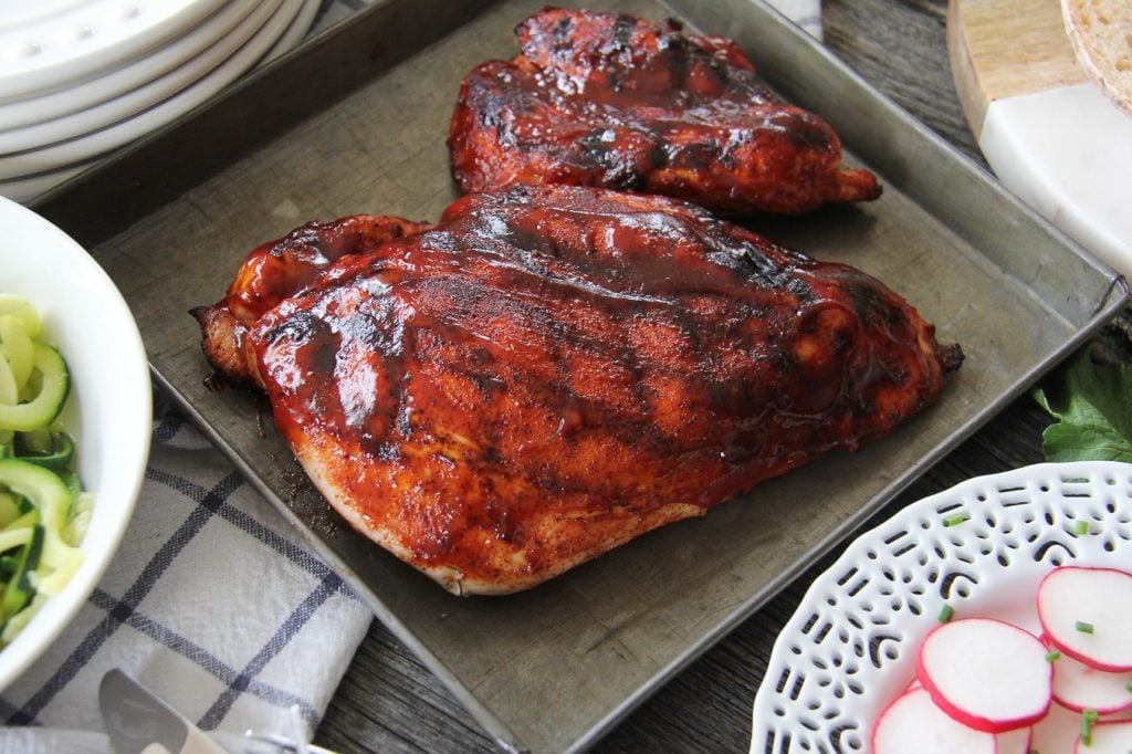 BBQ Turkey Breast with a Brown Sugar Rub and BBQ Sauce - A Pretty Life ...