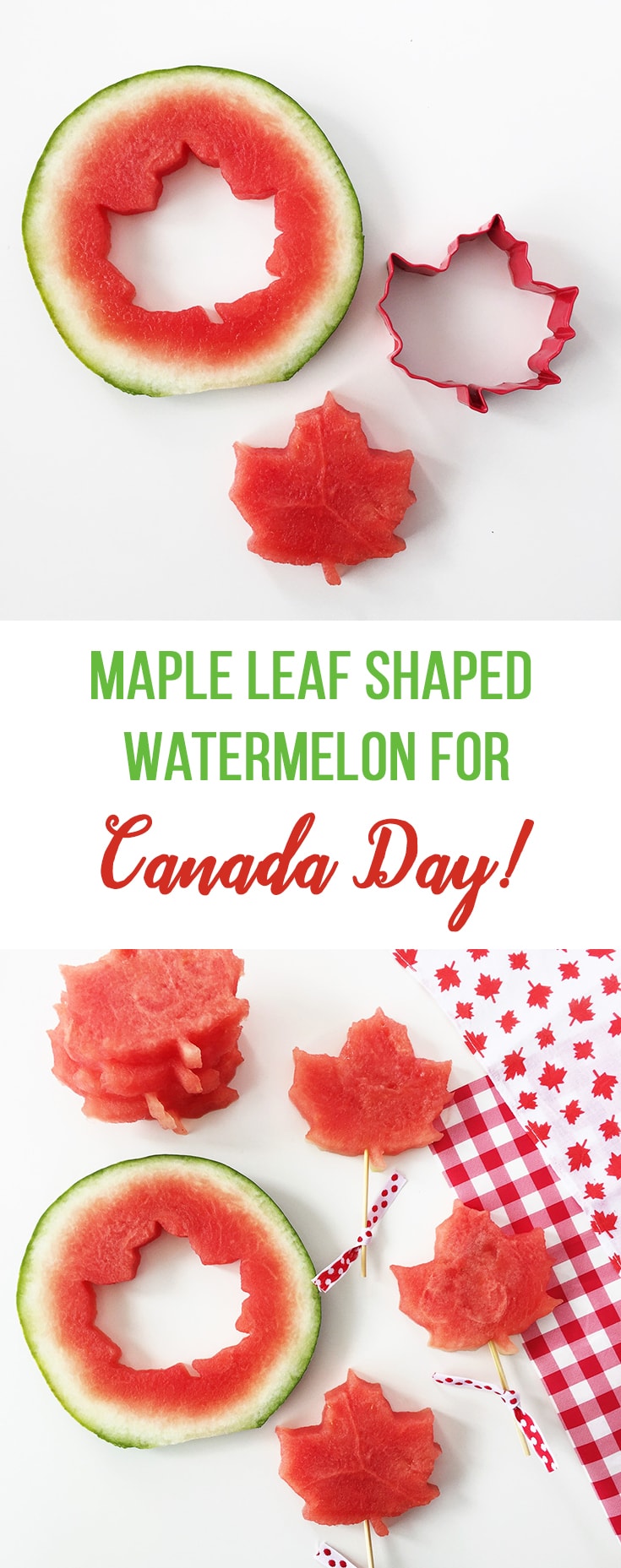Canada Day Party: Maple Leaf Shaped Watermelon - A Pretty Life In The ...