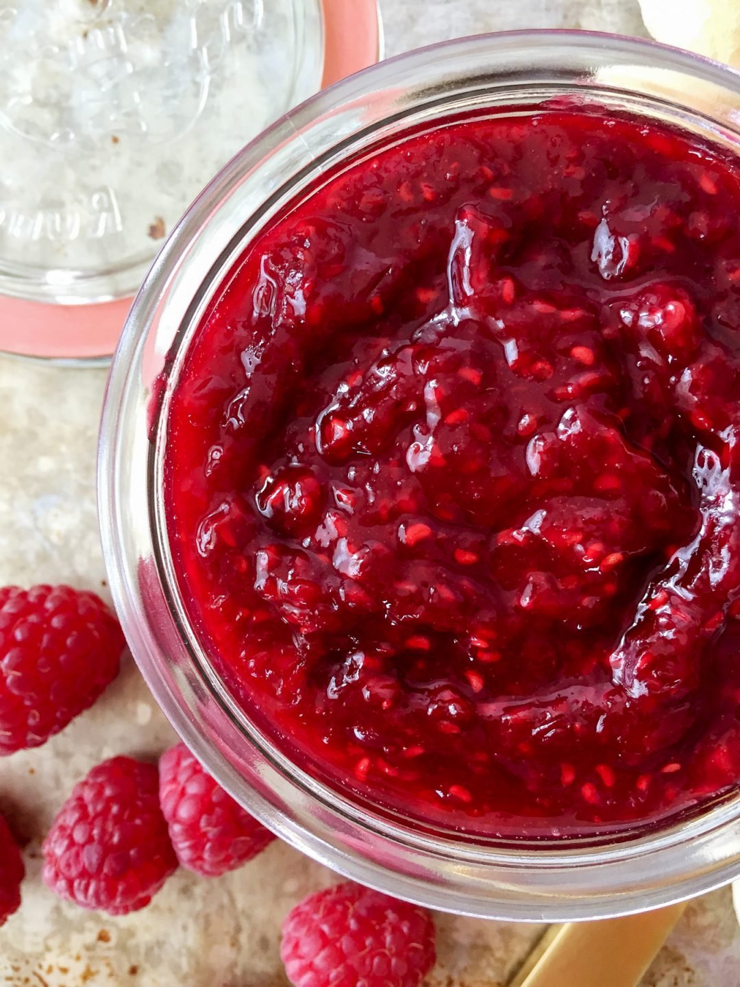 Easy 2 Ingredient Raspberry Jam - A Pretty Life In The Suburbs