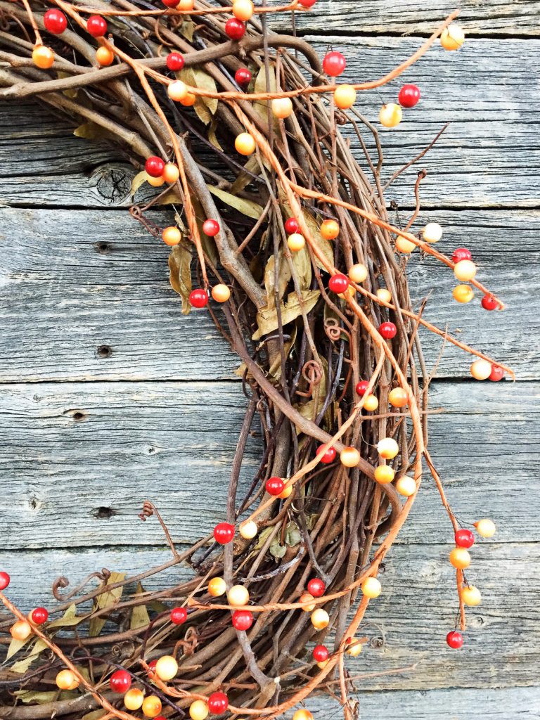 5 Minute Fall Berry Wreath - A Pretty Life In The Suburbs