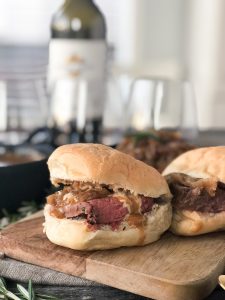 Prime Rib Sliders with Caramelized Onions and Horseradish Cream - A ...