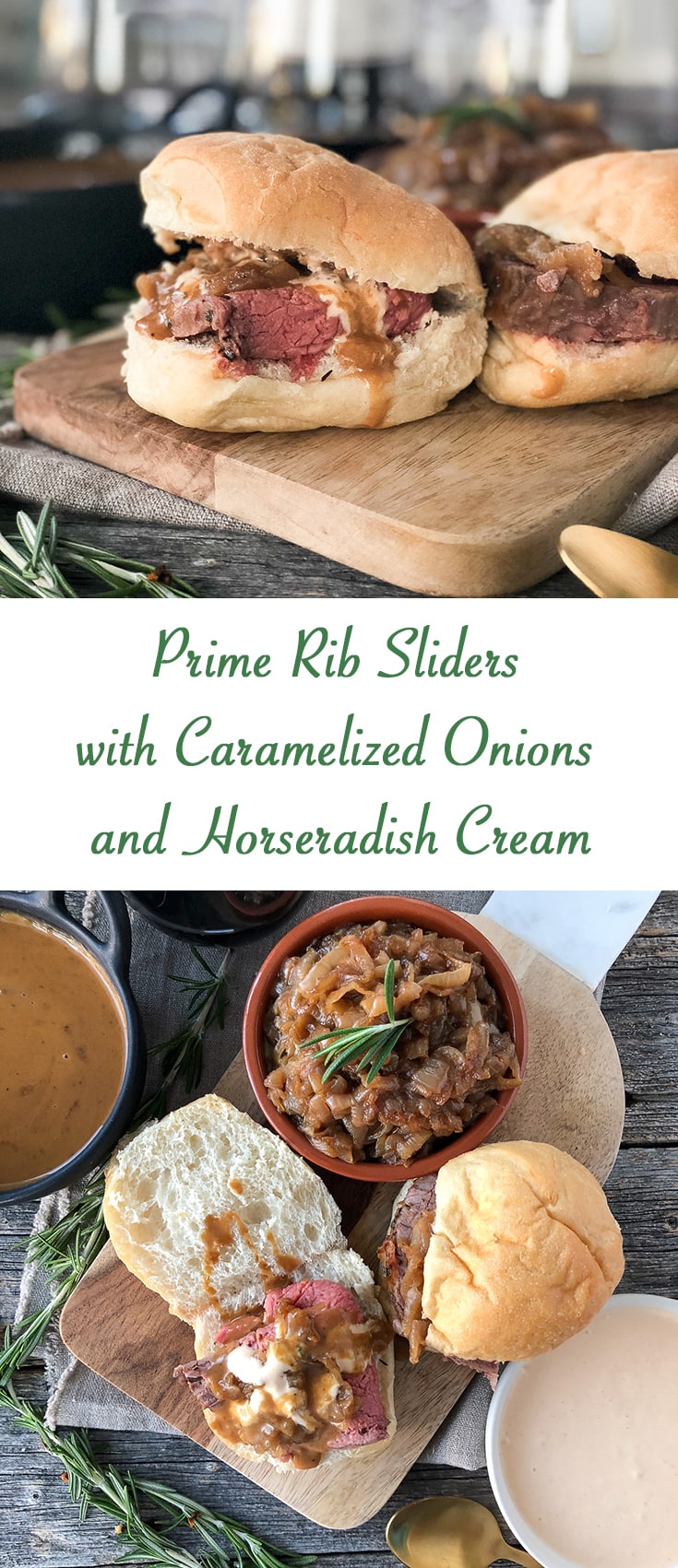 Prime Rib Sliders with Caramelized Onions and Horseradish Cream - A ...