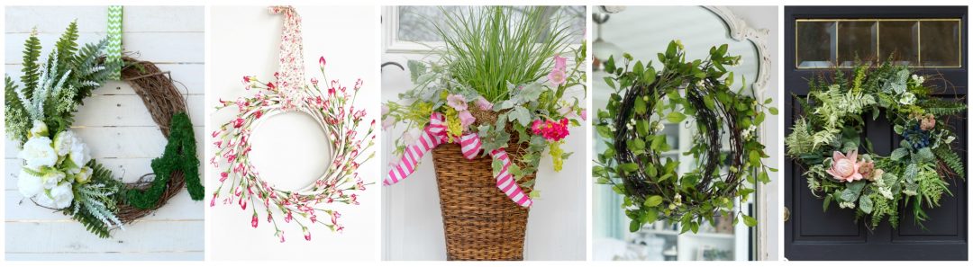Simple and Pretty Spring Wreath - A Pretty Life In The Suburbs
