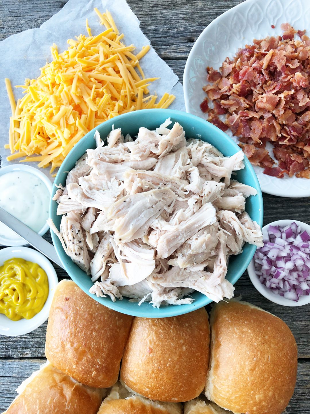 Baked Turkey Cheddar Ranch Pull-Apart Sliders - A Pretty Life In The ...