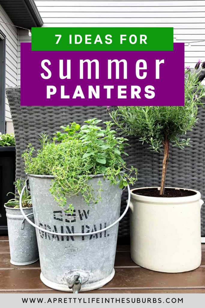 7 Inspirational Ideas for Beautiful Planters! - A Pretty Life In The ...