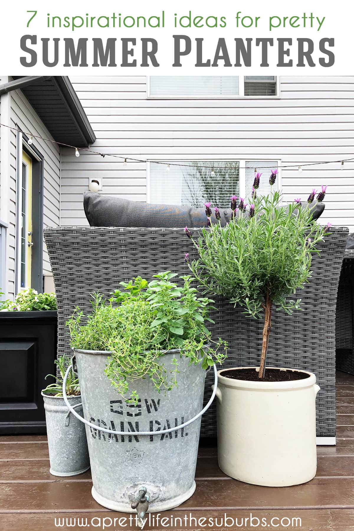 7 Inspirational Ideas for Beautiful Planters! - A Pretty Life In The ...