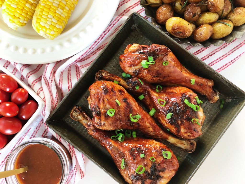 Sweet and Sticky BBQ Turkey Legs - A Pretty Life In The Suburbs