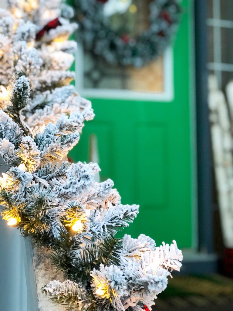 A Tree Lot Inspired Christmas Front Porch - A Pretty Life In The Suburbs