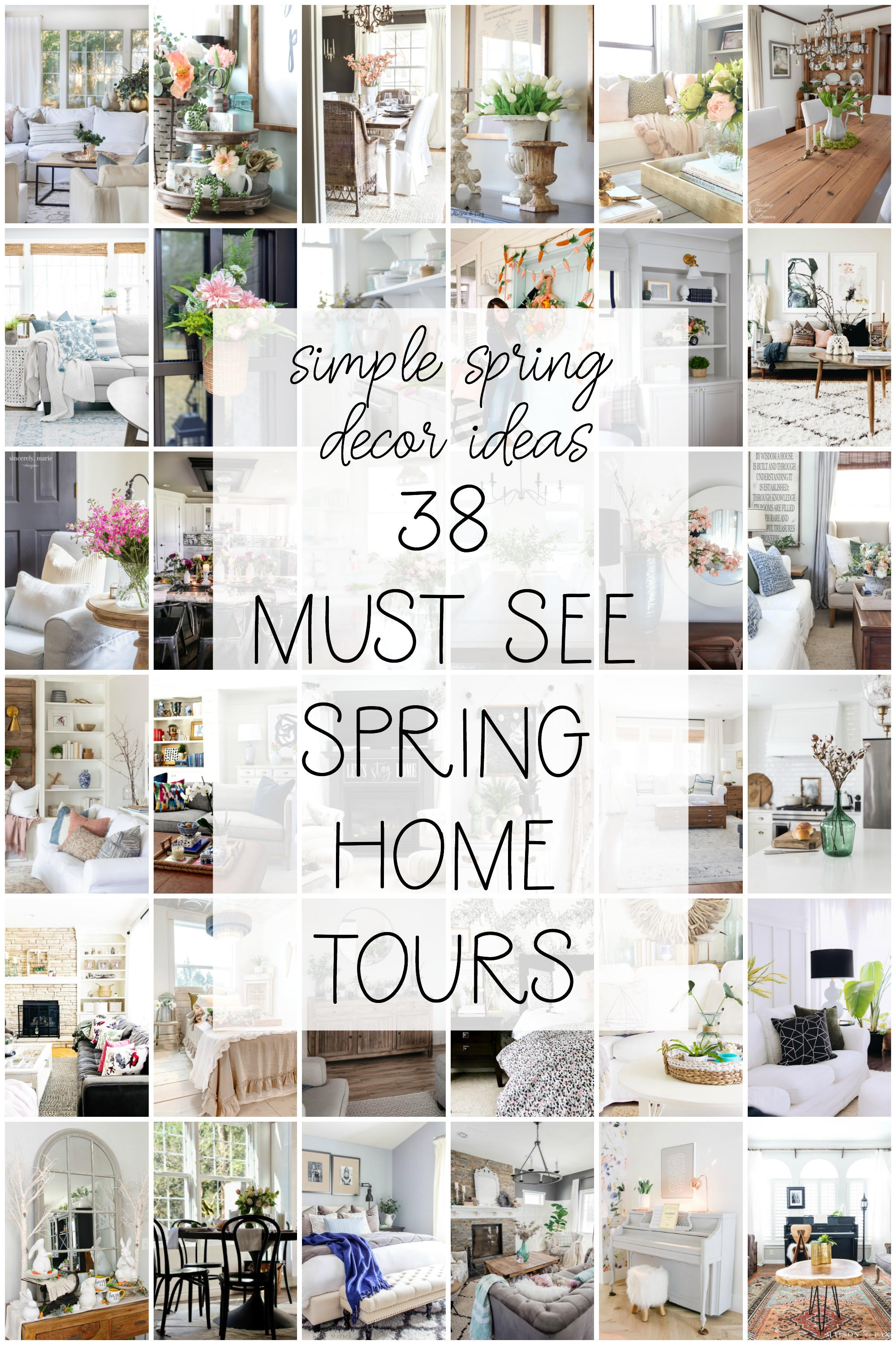 Spring in the Living Room: Simple Decorating - A Pretty Life In The Suburbs
