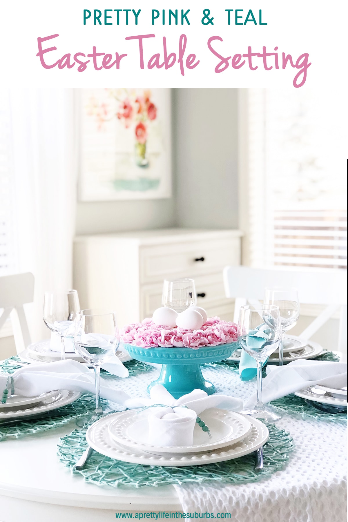 A Pretty Easter Table Setting - A Pretty Life In The Suburbs