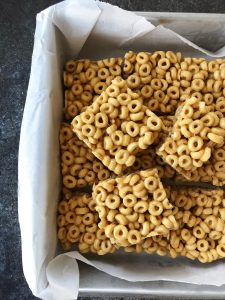 No-Bake Peanut Butter Cheerio Squares - A Pretty Life In The Suburbs