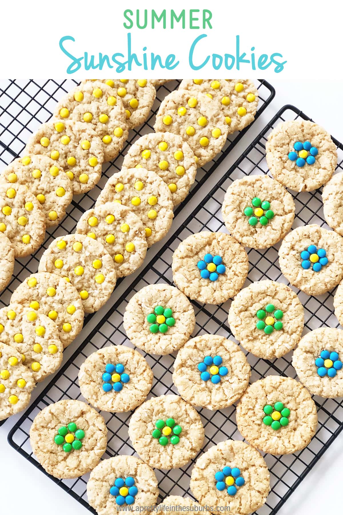 Summer Sunshine Oatmeal Cookies - A Pretty Life In The Suburbs