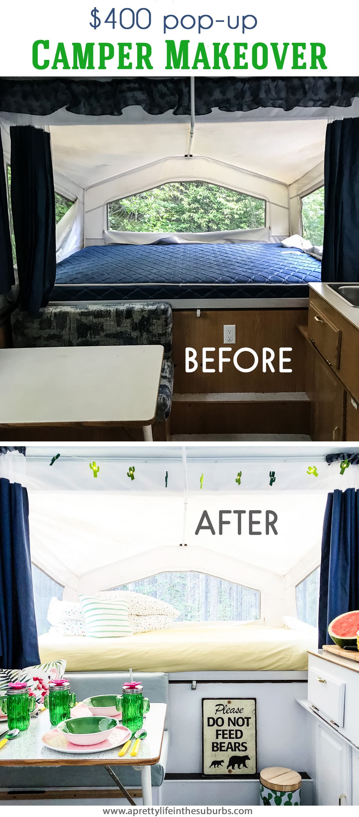 Our $400 Pop-Up Camper Makeover - A Pretty Life In The Suburbs