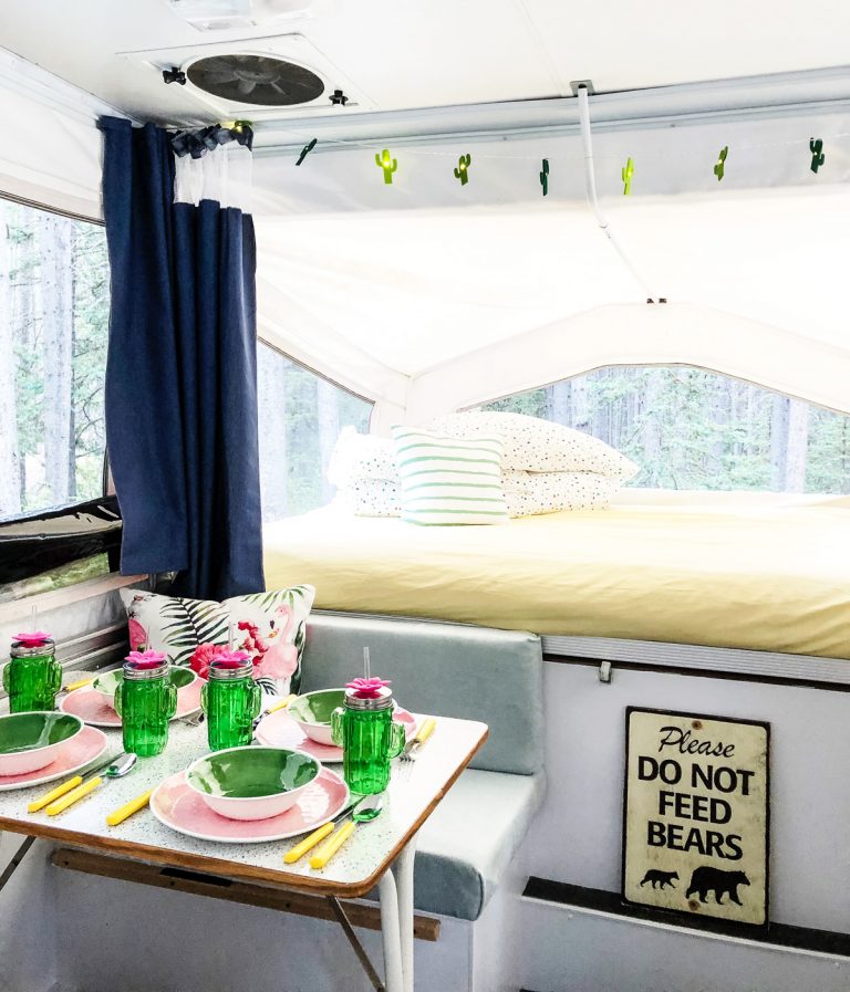 Our DIY Pop Up Camper Makeover: The Reveal! - A Pretty Life In The Suburbs