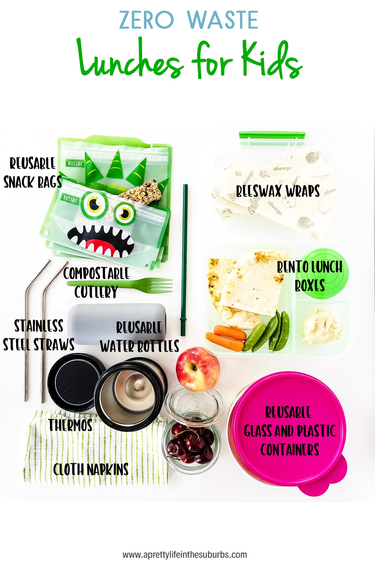 Zero Waste Lunches for Kids - A Pretty Life In The Suburbs