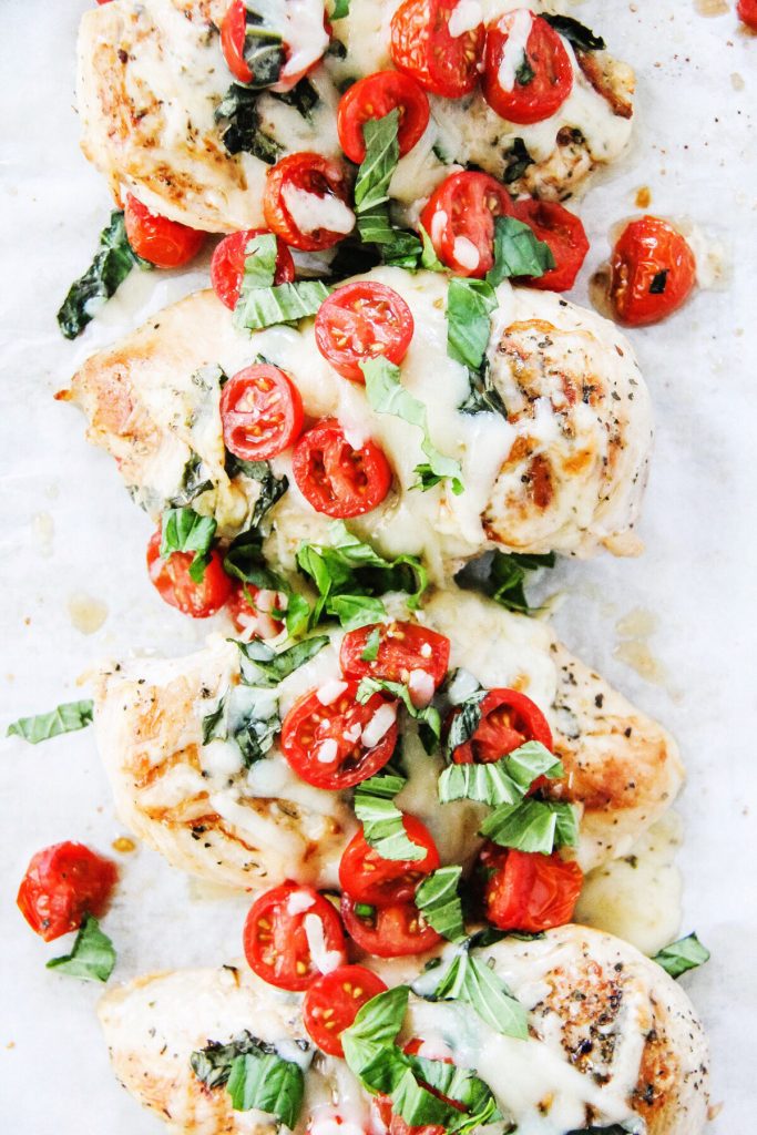 Sheet Pan Bruschetta Chicken - A Pretty Life In The Suburbs