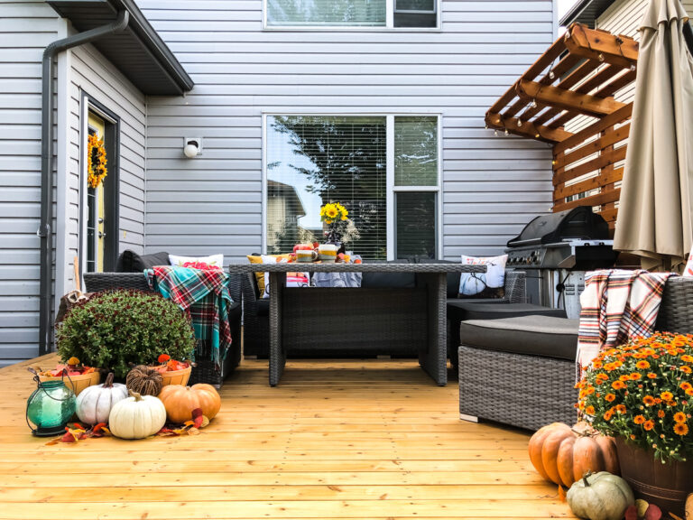 Our Cozy Fall Patio - A Pretty Life In The Suburbs