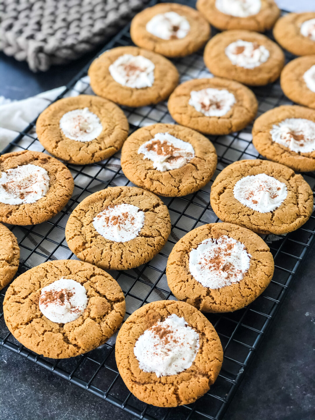 White Chocolate Ginger Thumbprint Cookies - A Pretty Life In The Suburbs