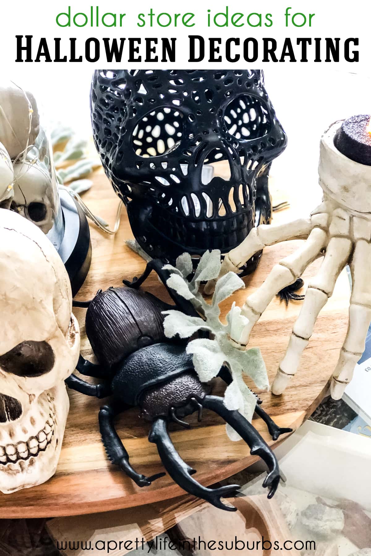 Spooky Dollar Store Halloween Decorating Ideas - A Pretty Life In The ...
