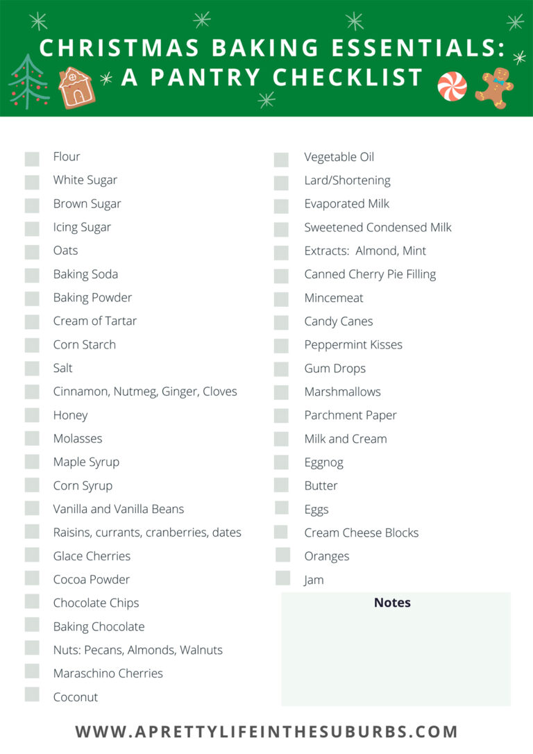 Christmas Baking Essentials: A Pantry Checklist - A Pretty Life In The ...