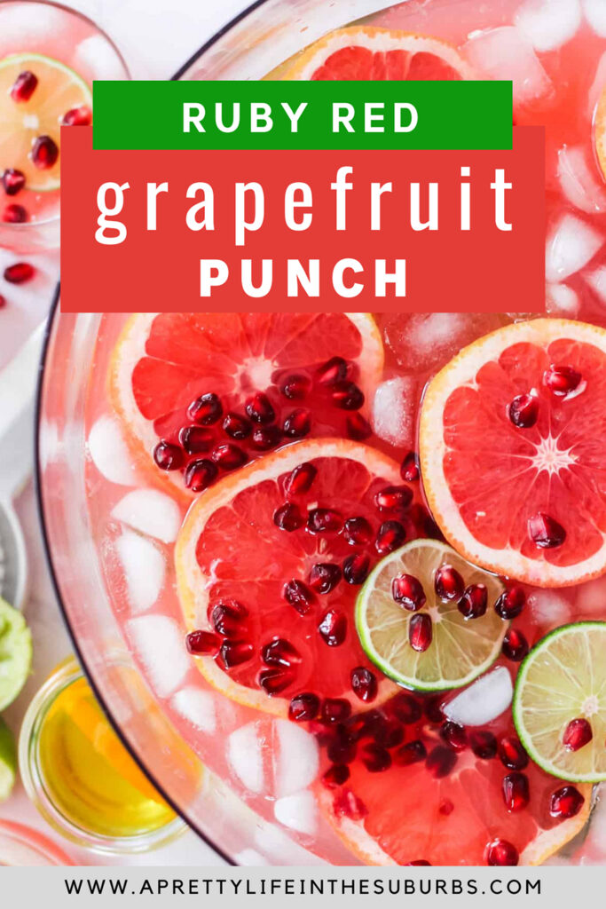 Ruby Red Grapefruit Punch - A Pretty Life In The Suburbs