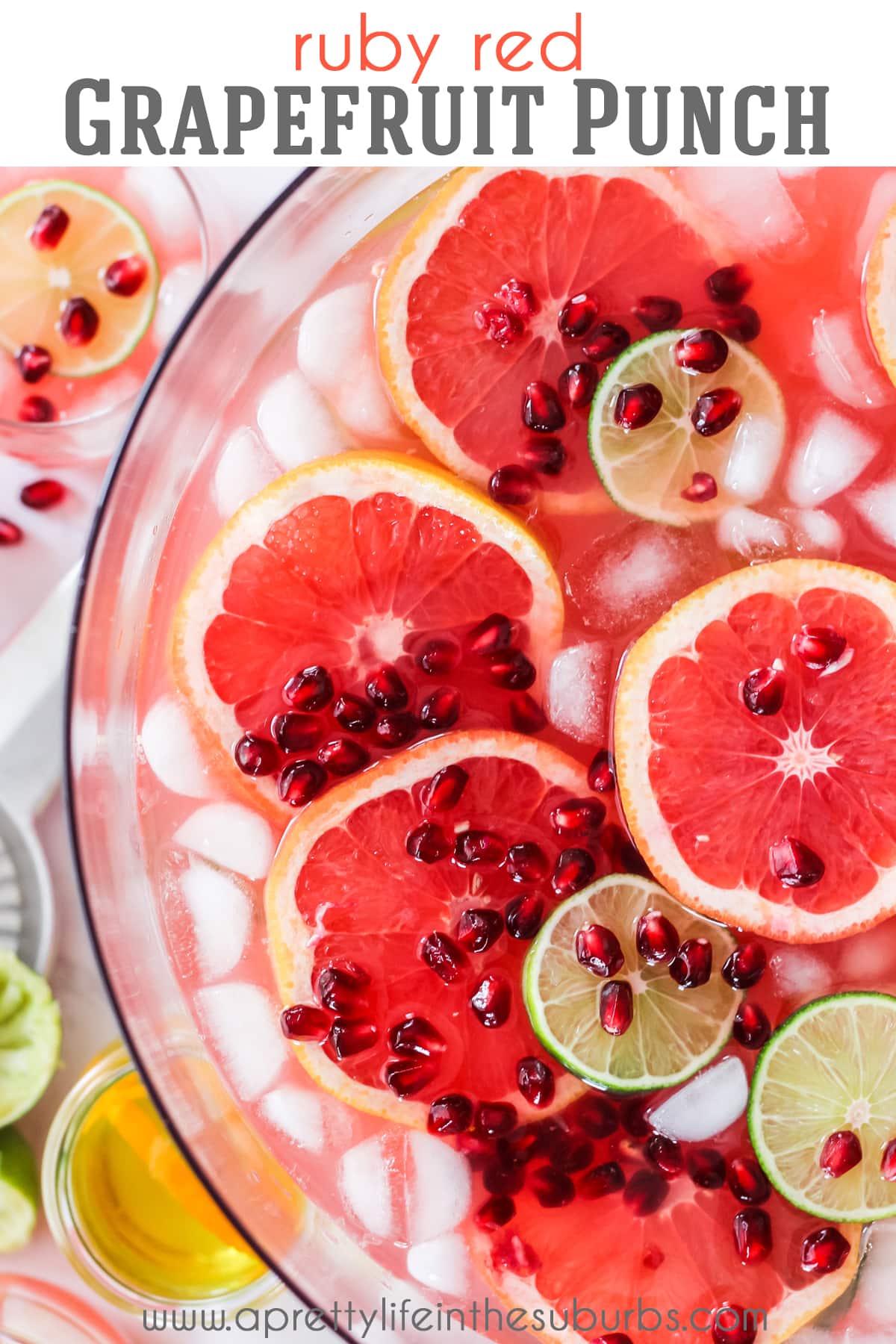 Ruby Red Grapefruit Punch - A Pretty Life In The Suburbs