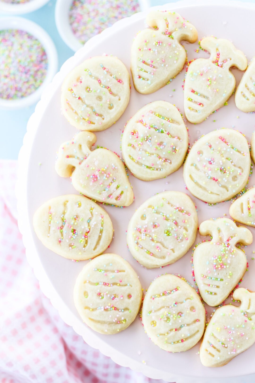 Easter Shortbread Cut Out Cookies - A Pretty Life In The Suburbs