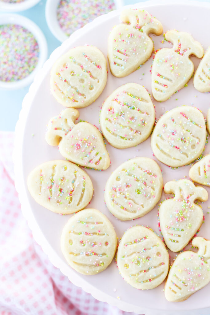 Easter Shortbread Cut Out Cookies - A Pretty Life In The Suburbs