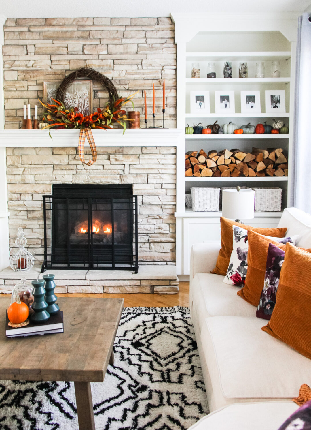 A Cozy Fall Porch - A Pretty Life In The Suburbs