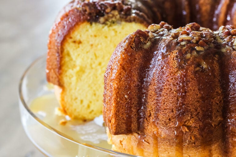 Classic Butter Rum Cake - A Pretty Life In The Suburbs