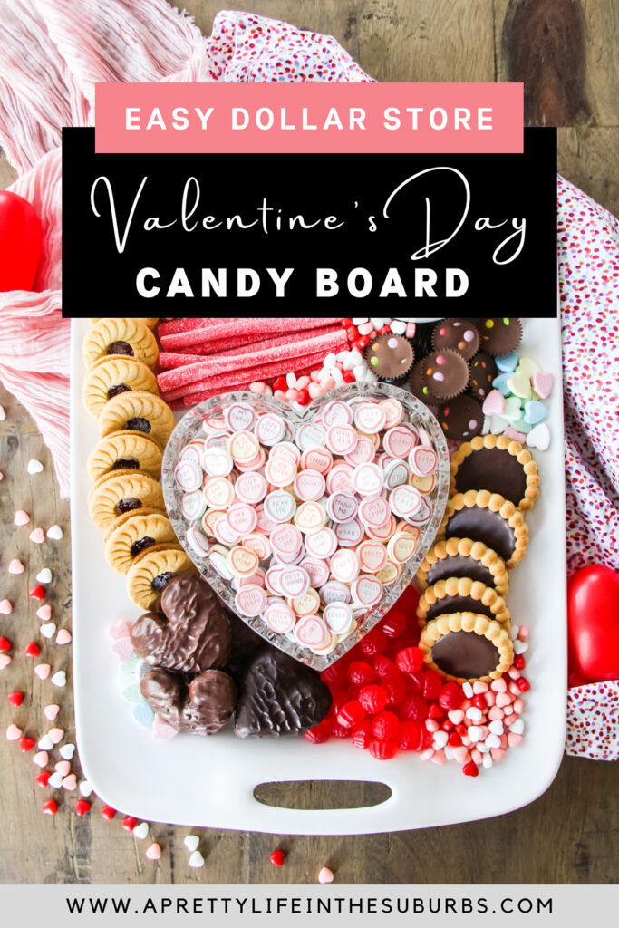 Easy Dollar Store Valentine's Day Candy Board - A Pretty Life In The ...