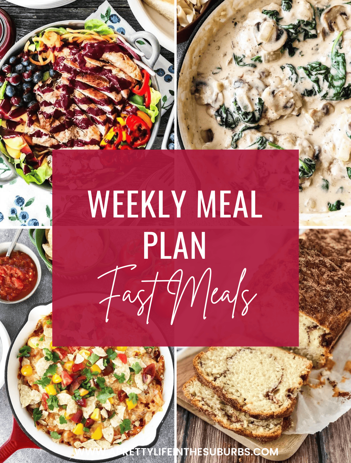 Meal Plan: Fast Meals - A Pretty Life In The Suburbs