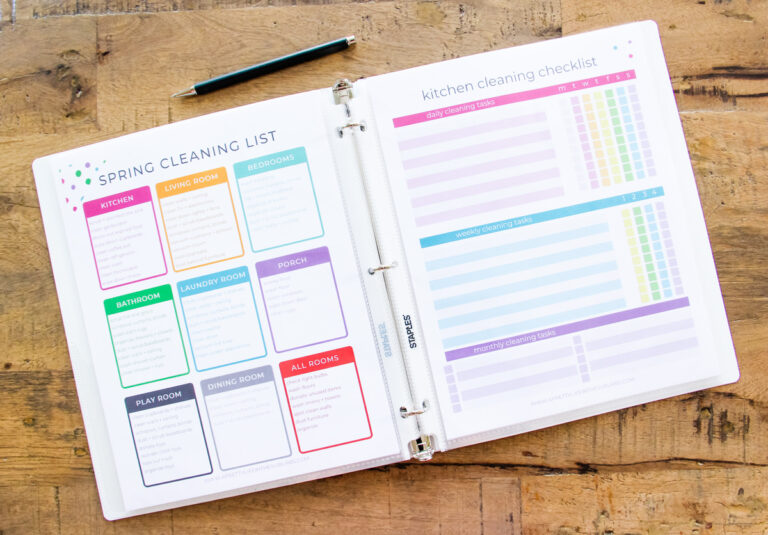 Free Printable Cleaning Planner - A Pretty Life In The Suburbs