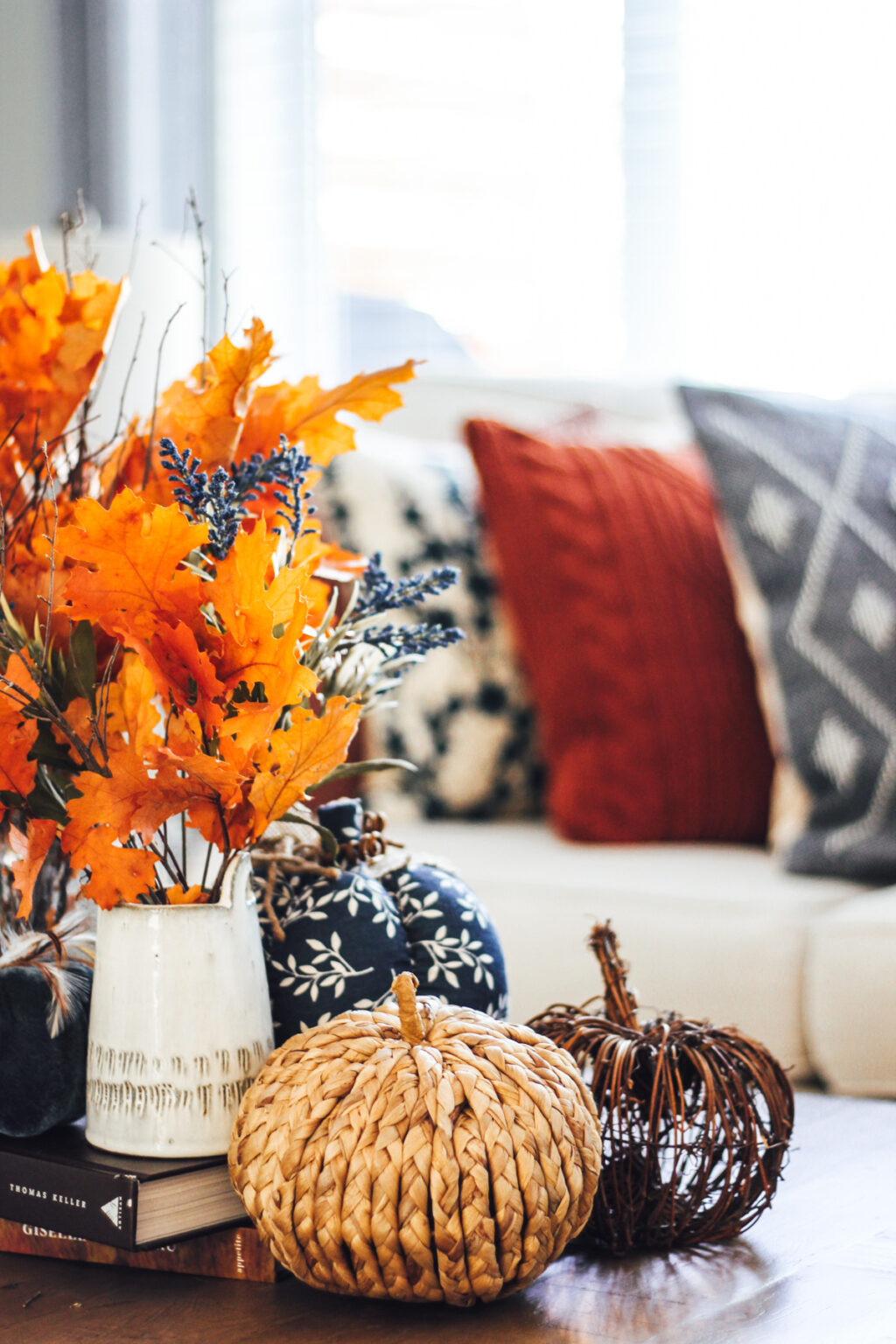 A Terracotta and Blue Fall Home Tour - A Pretty Life In The Suburbs