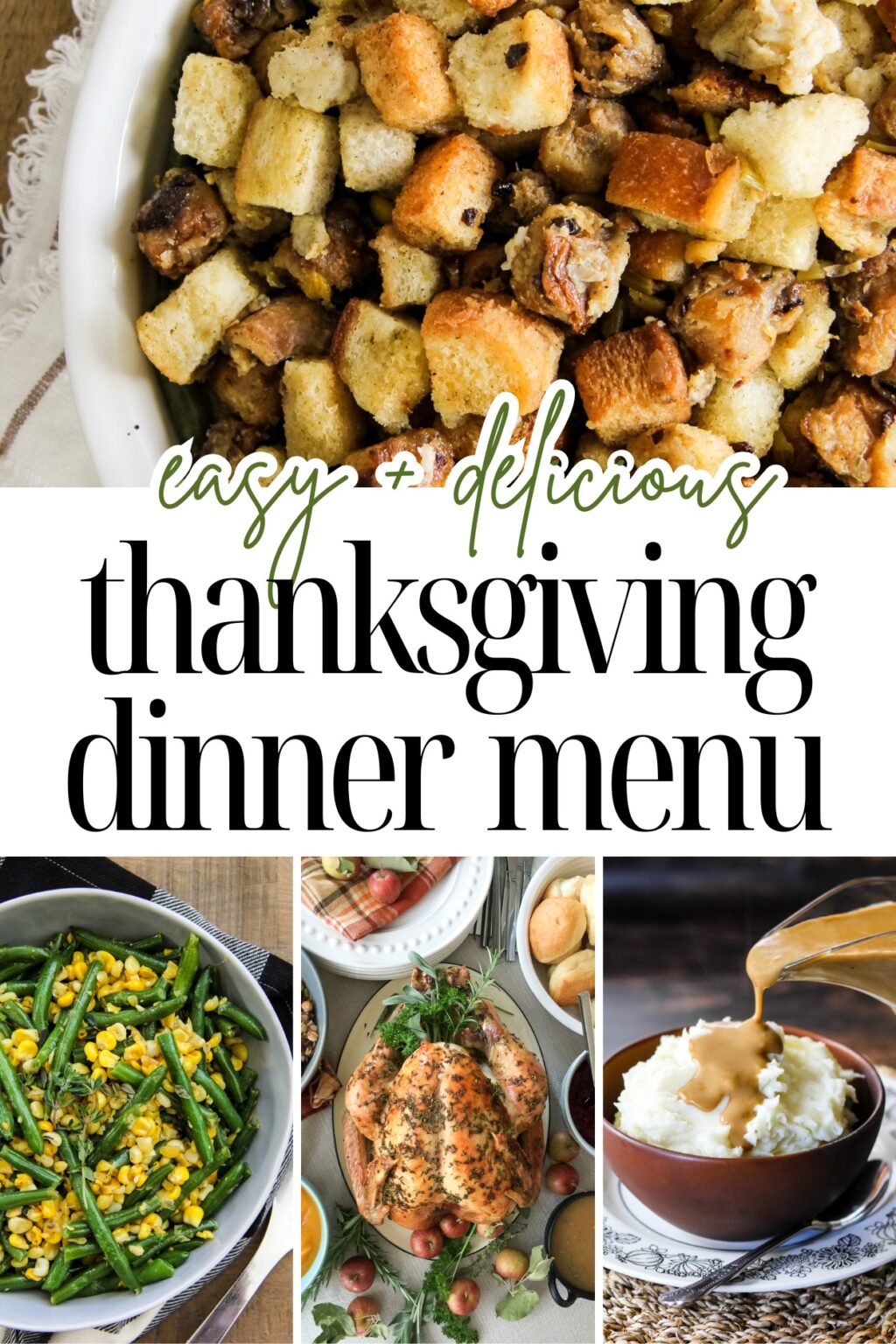 Easy Thanksgiving Dinner Menu, Grocery List + Tips! - A Pretty Life In ...