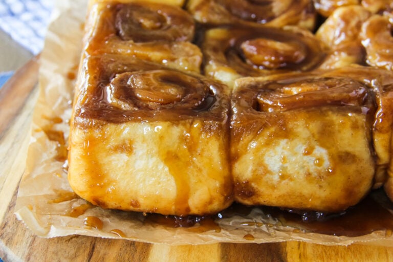 Gooey Bread Machine Cinnamon Buns - A Pretty Life In The Suburbs