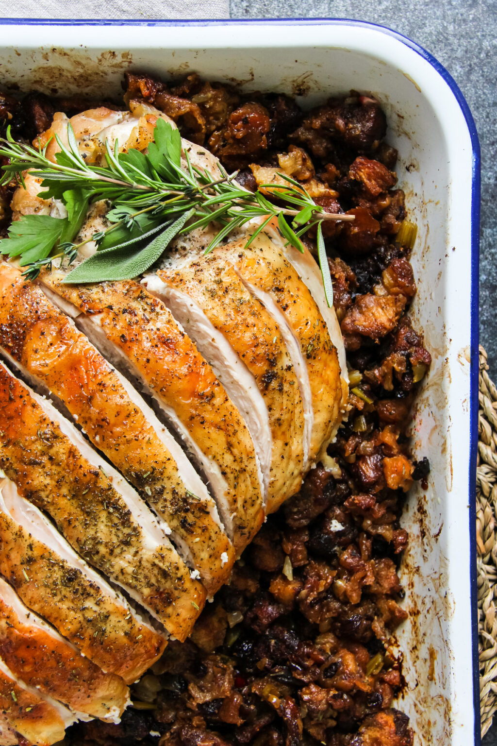 One Dish Turkey and Stuffing - A Pretty Life In The Suburbs