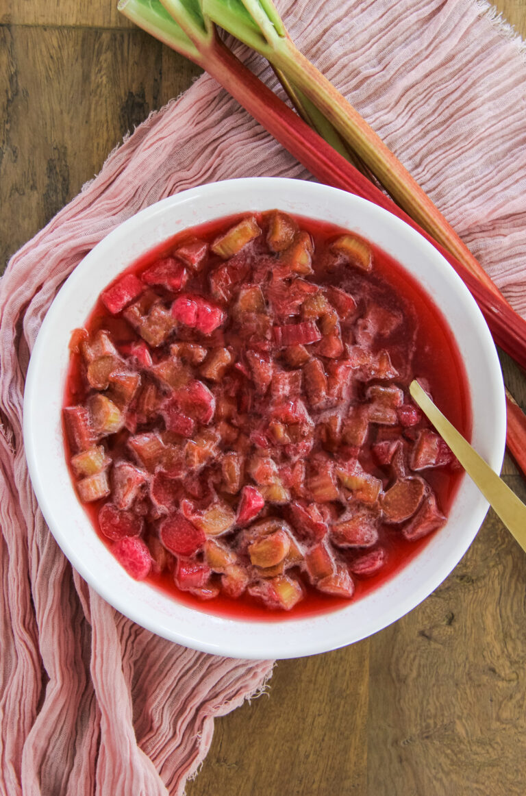 Easy Poached Rhubarb - A Pretty Life In The Suburbs