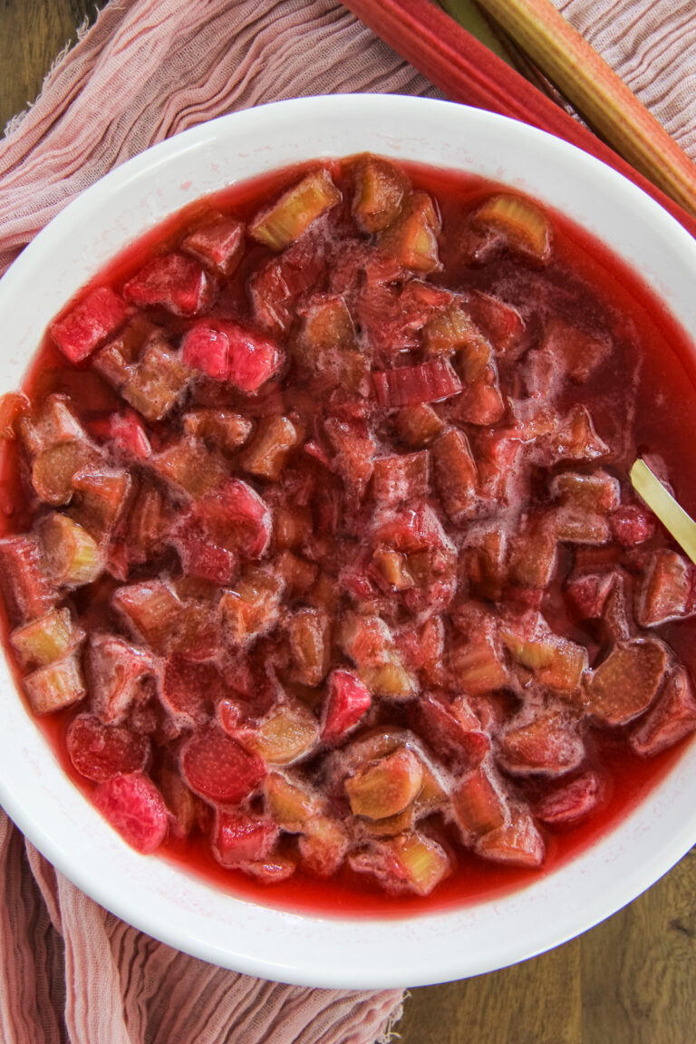 Easy Poached Rhubarb - A Pretty Life In The Suburbs